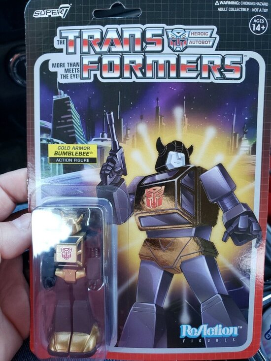 Hasbro | Toys | New Nip Transformers Super7 Gold Armor Bumblebee ...